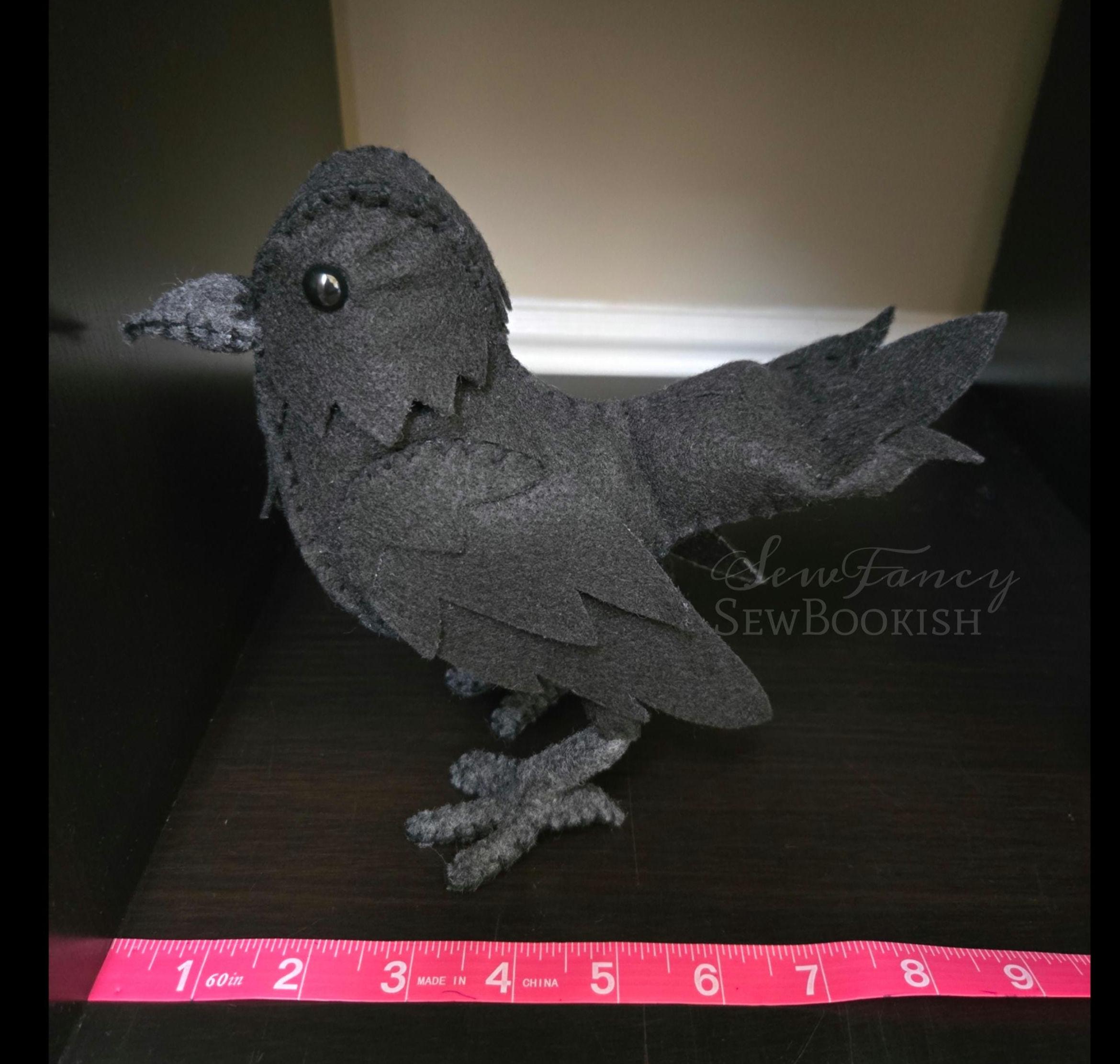 Hand-sewn Felt Raven - Etsy