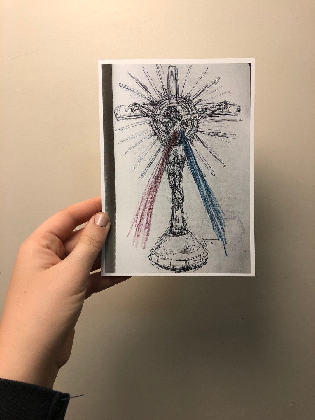 Divine Mercy Crucified to Monstrance Print - Etsy