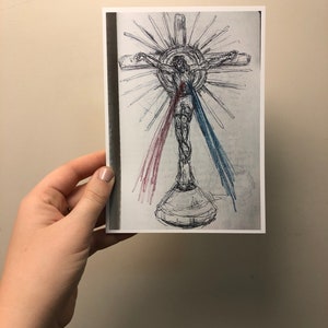Divine Mercy Crucified to Monstrance Print - Etsy