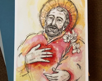 St Philip Neri Art Print Catholic Patron Saint Of Us Special Forces