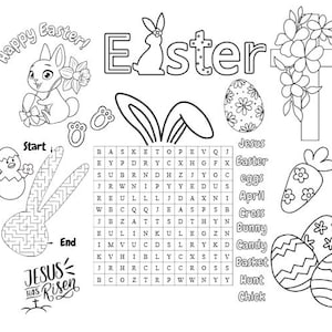Easter Activity Sheet (religious) - Etsy