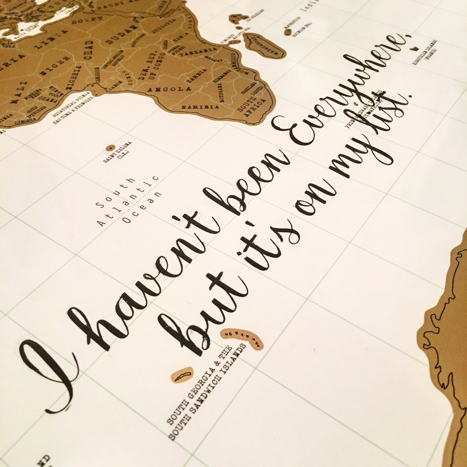 Customize Your Large Scratch Map. World Wall Map With Scratch - Etsy