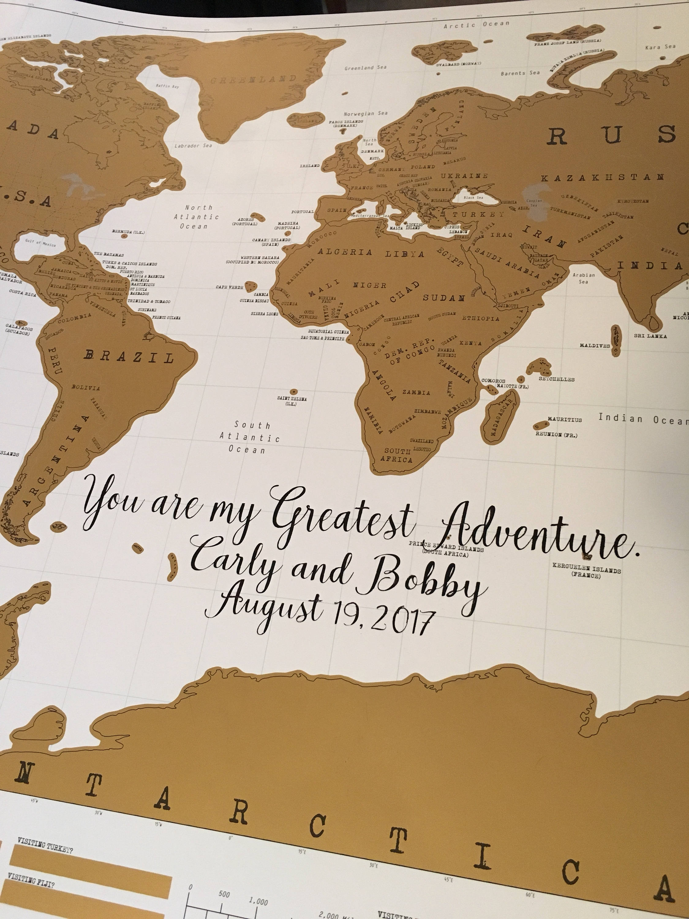 Customize Your Large Scratch Map. World Wall Map With Scratch - Etsy