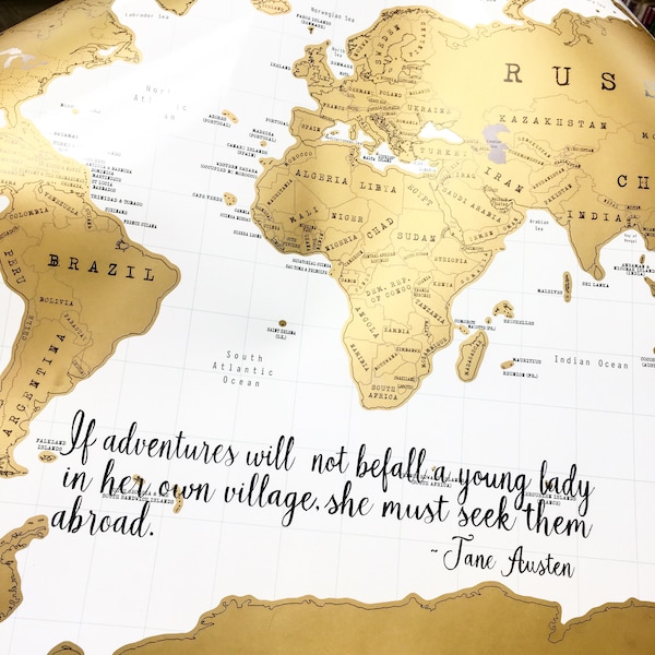 Scratch off World Map - Etsy