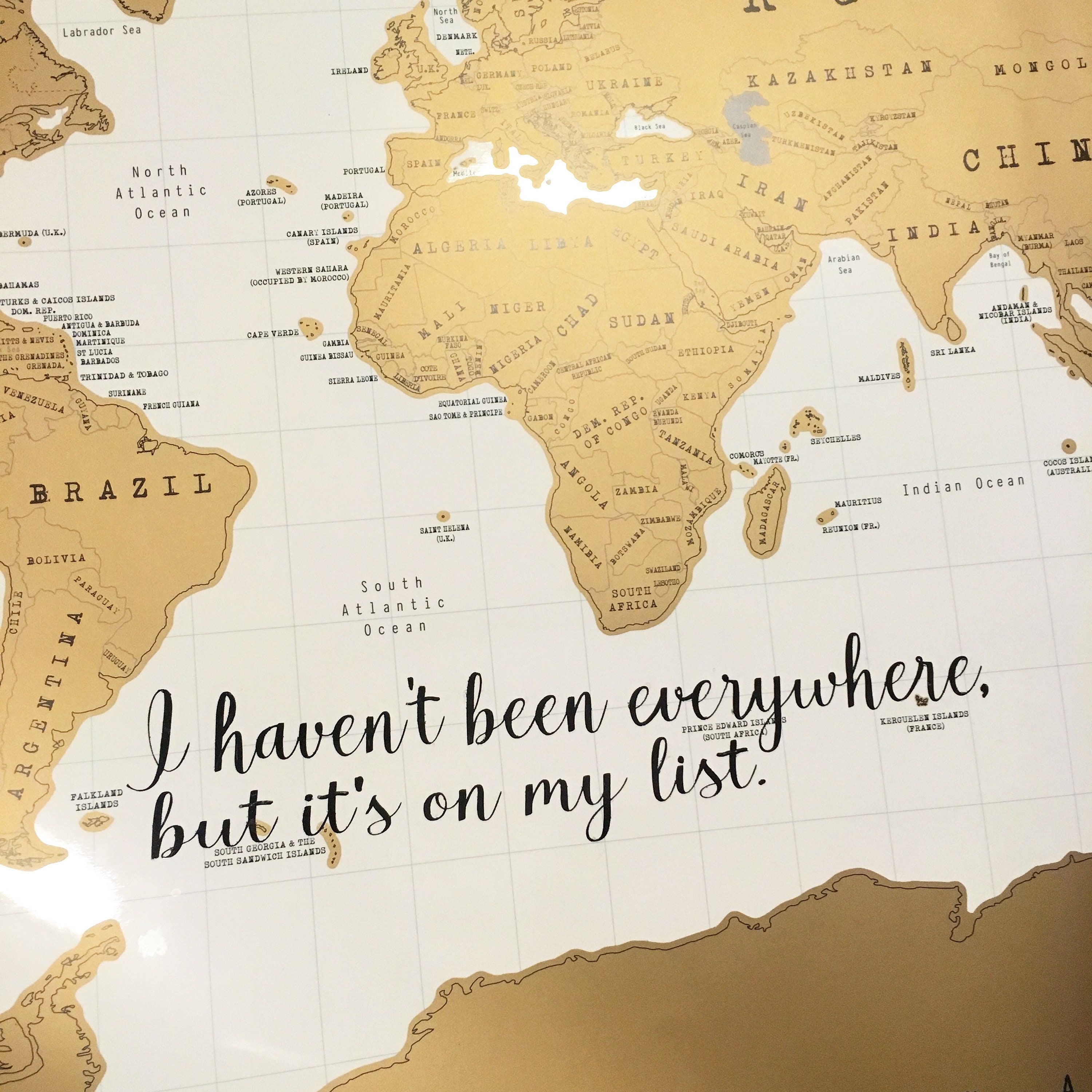 Customize Your Large Scratch Map. World Wall Map With Scratch - Etsy