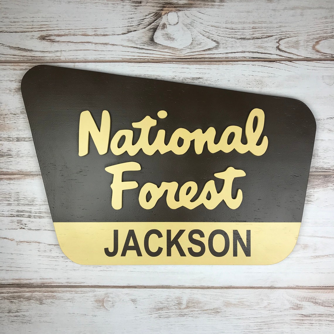 Personalized National Forest Wood Wall Sign - Etsy