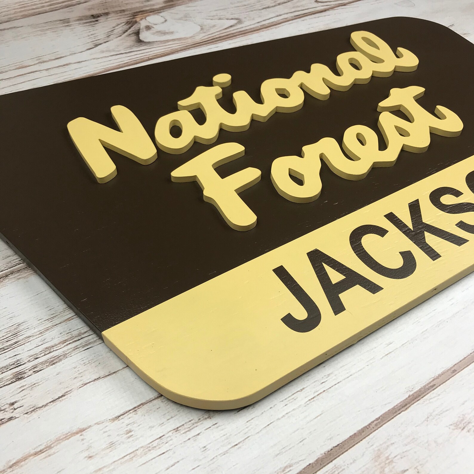 Personalized National Forest Wood Wall Sign - Etsy