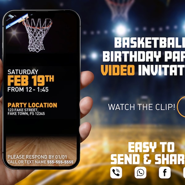 Nba Draft Party Invitation - Etsy