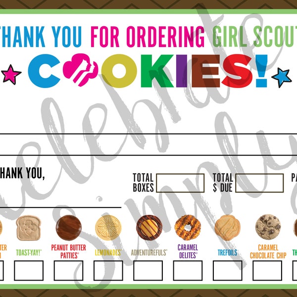 Girl Scout Cookies - Etsy