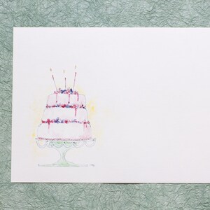 Digital Download Birthday Cake Card+envelope, Instant Birthday Card ...