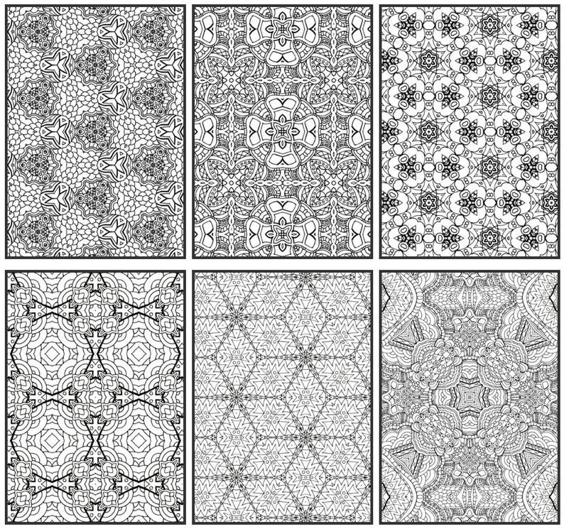 Pack 100 Adult Coloring Design Pack 100 Coloring Pattern Page | Etsy