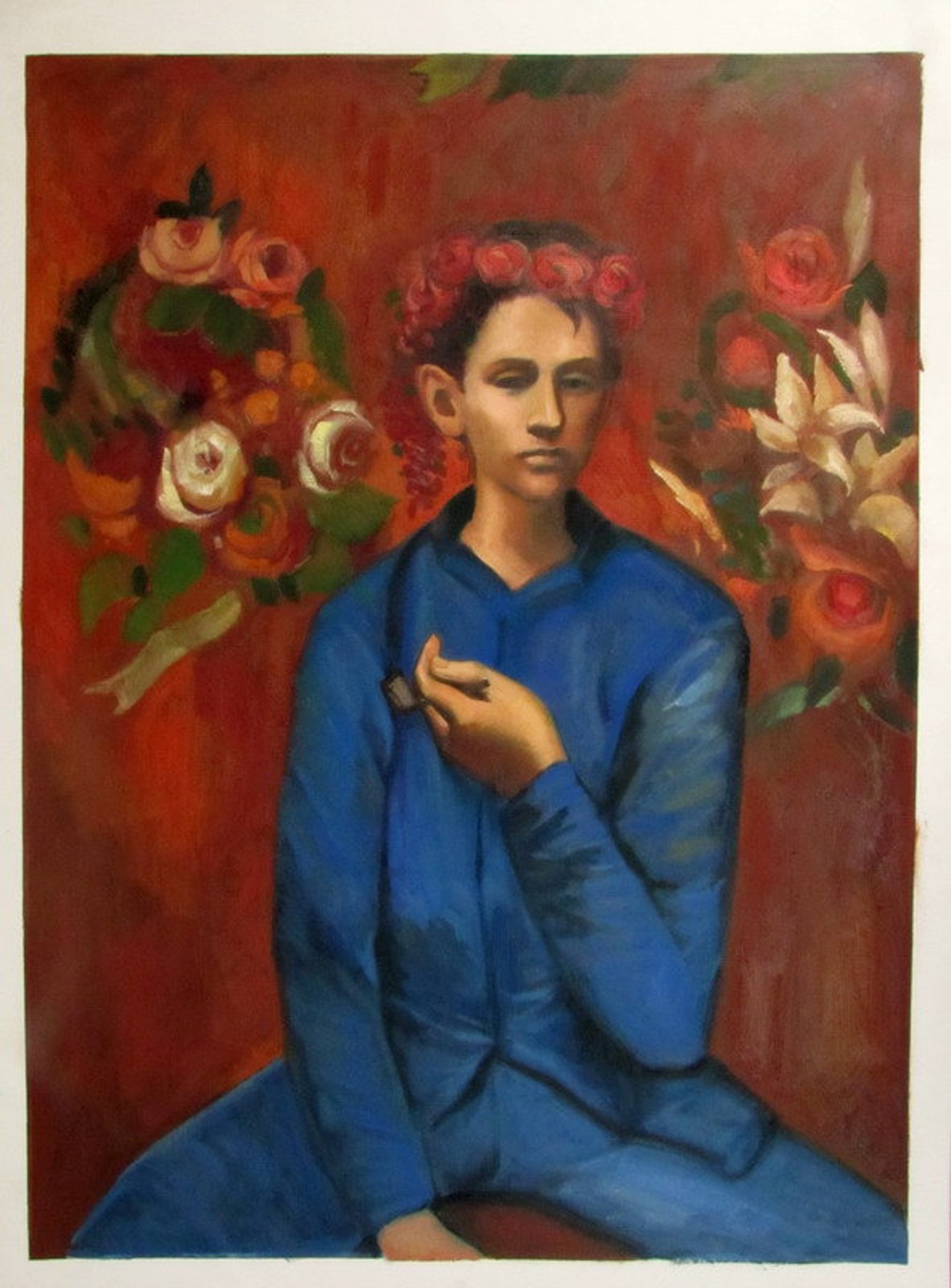 Pablo Picasso, Garcon a La Pipe, Oil Painting Reproduction on Linen ...