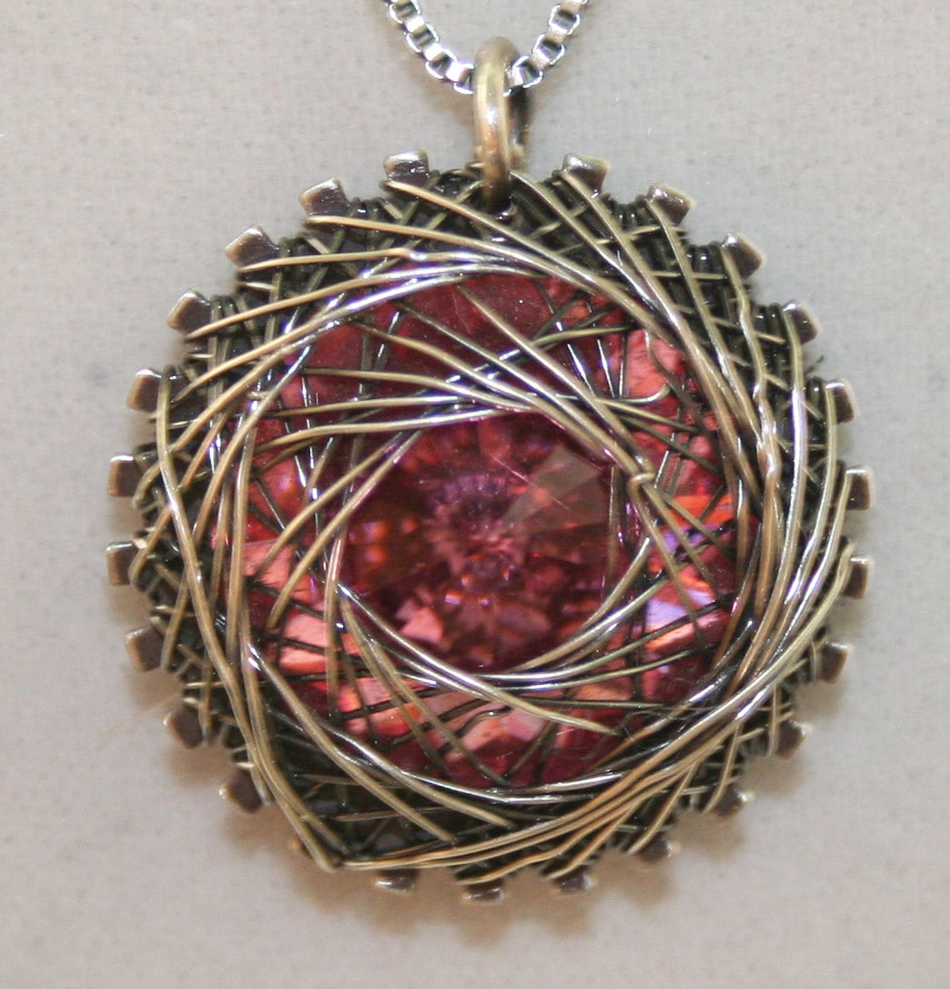 Handmade Sterling Silver Spiro (spiral) Wire Wrapped Necklace With 18 ...