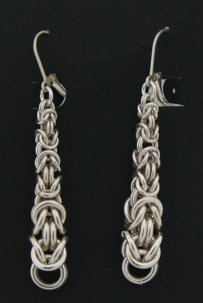 Handmade Sterling Silver Jump Rings Chainmaille Chain Maille Graduated ...