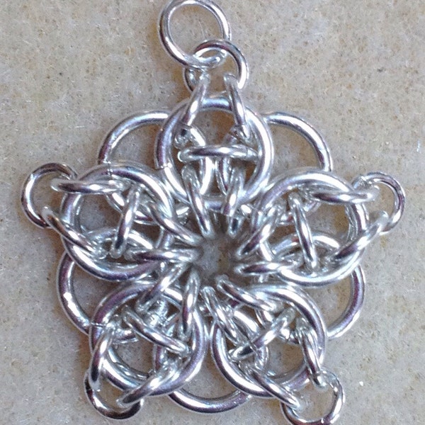 Chain Maille Pendant - Etsy