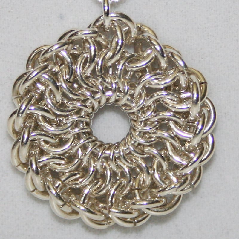 Chain Maille Pendant - Etsy