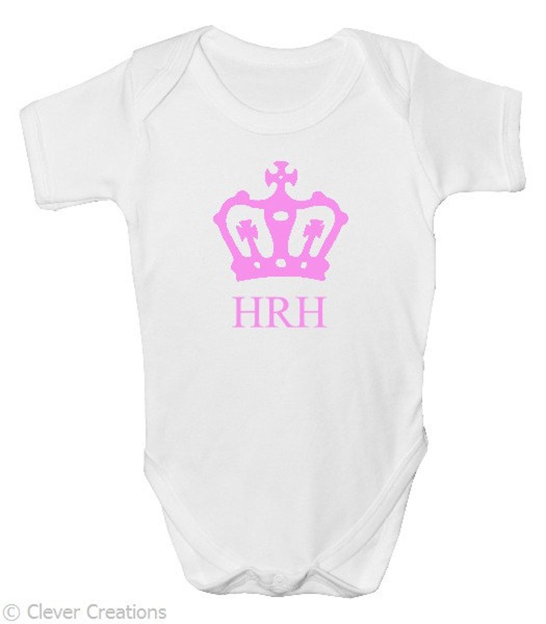 Funny Baby Grow - 'HRH Baby' With FREE P&P Made From 100% Soft Natural ...