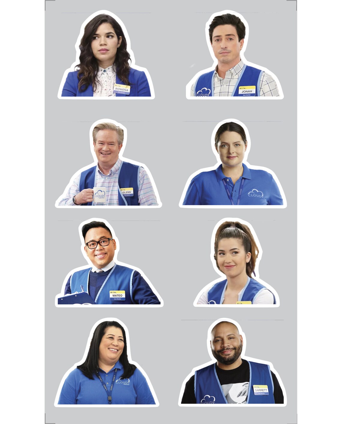 Personalised Superstore Vinyl Sticker Pack Cloud 9 Jonah - Etsy UK