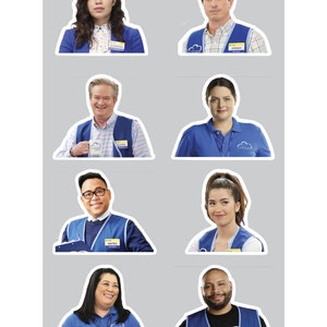 Personalised Superstore Vinyl Sticker Pack, Cloud 9, Jonah, Amy, Glen ...