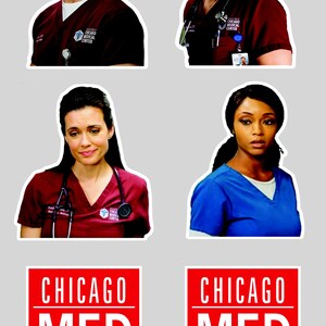 Chicago Med Vinyl Sticker Pack - Chicago Med Gift, Ideal Gift for ...