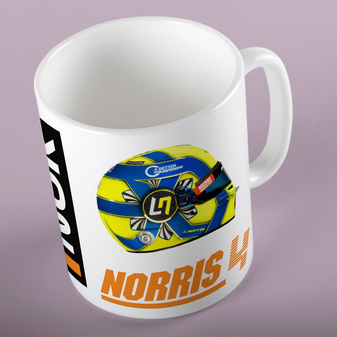 Lando Norris Gift Mug With FREE Lando Vinyl Sticker, Unique Lando ...