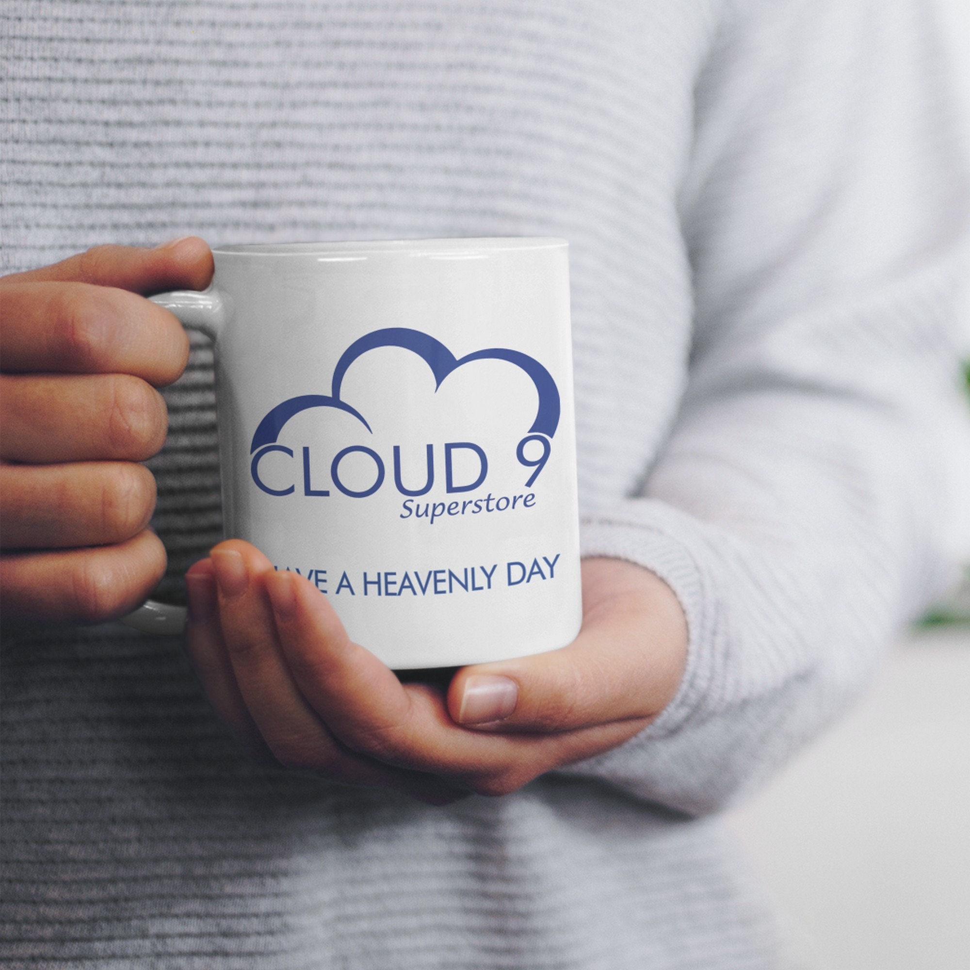 Personalised Superstore Cloud 9 Gift Mug With FREE Vinyl Sticker, Ideal ...