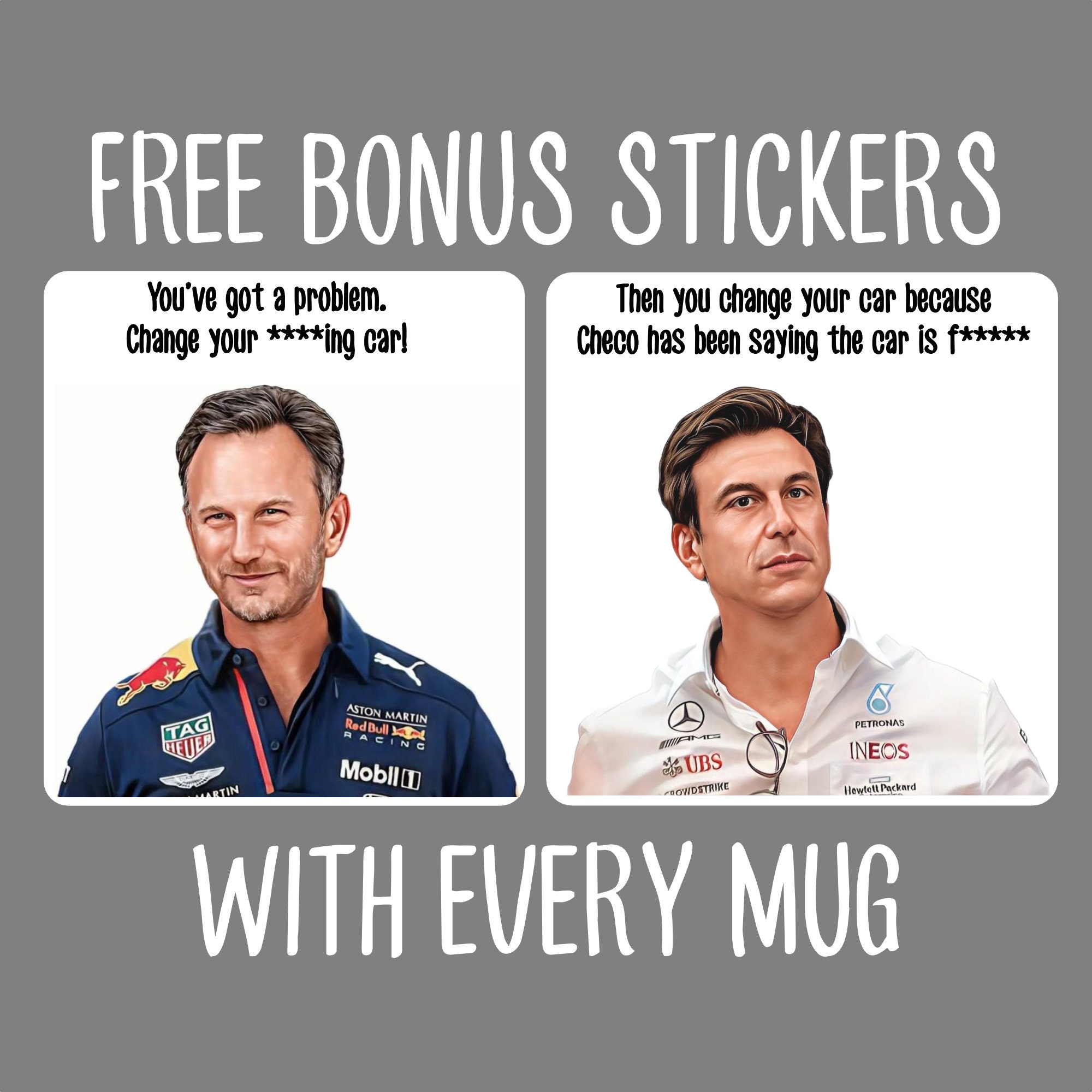 Toto Wolff Christian Horner Change Your Car Funny F1 Gift Mug - Etsy UK Toto Wolff Christian Horner Change Your Car Funny F1 Gift Mug - Etsy UK