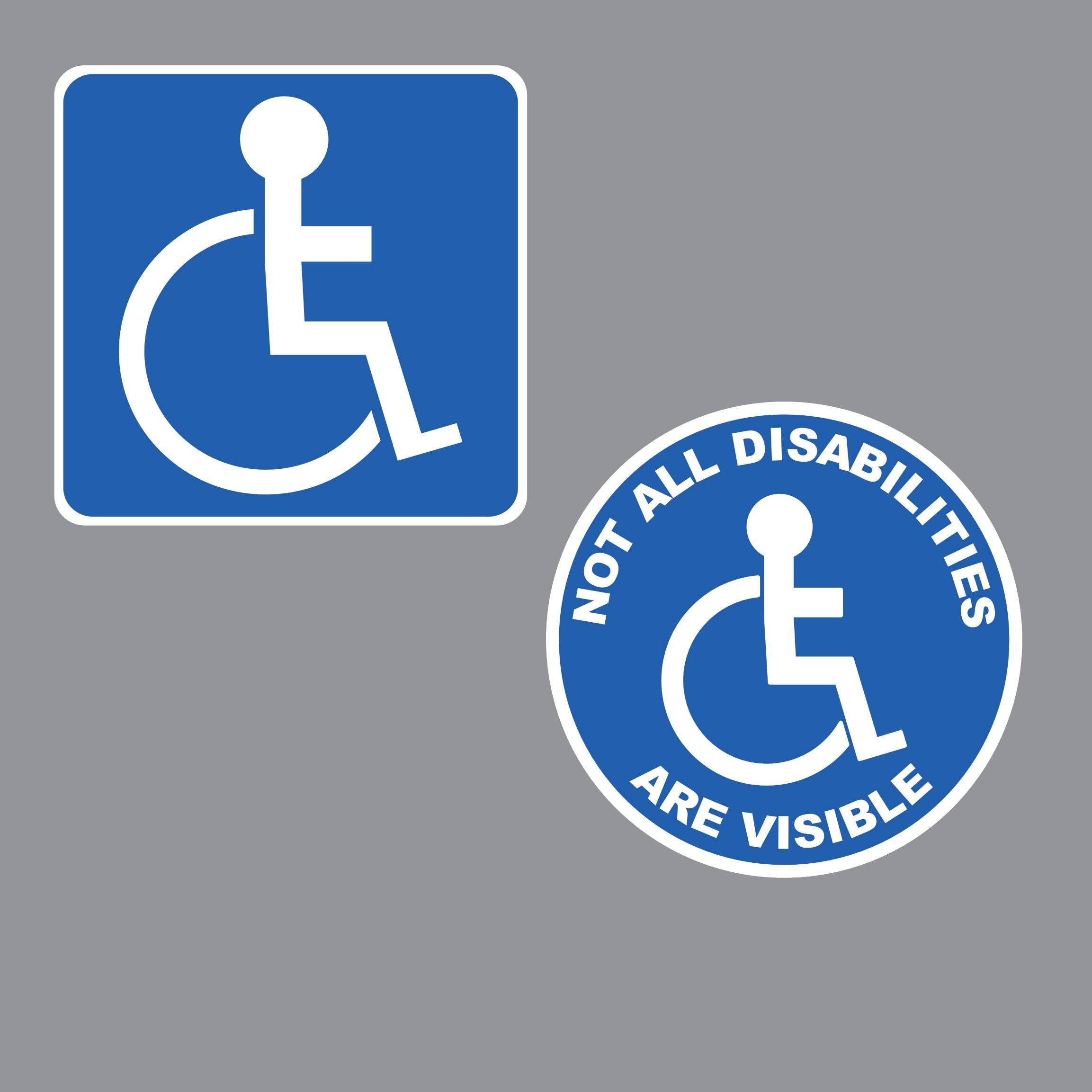 NOT ALL DISABILITIES ARE VISIBLE VINYL STICKER ￡0.99 thenationalherald.com