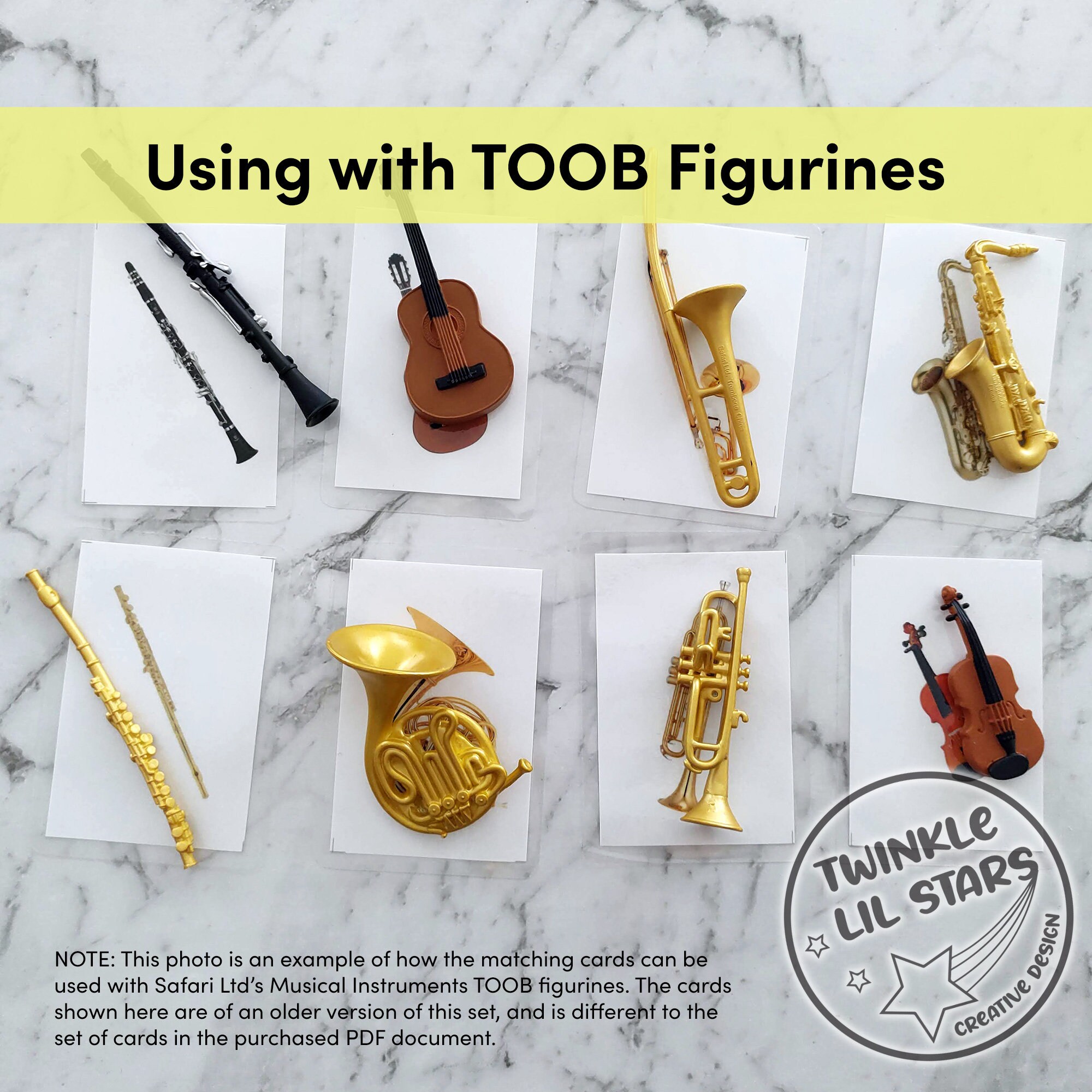 80 Musical Instruments Matching Cards Montessori 3 Part & Figure Ground ...