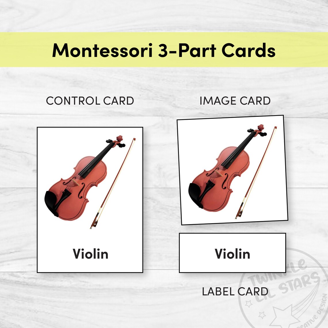 80 Musical Instruments Matching Cards Montessori 3 Part & Figure Ground ...