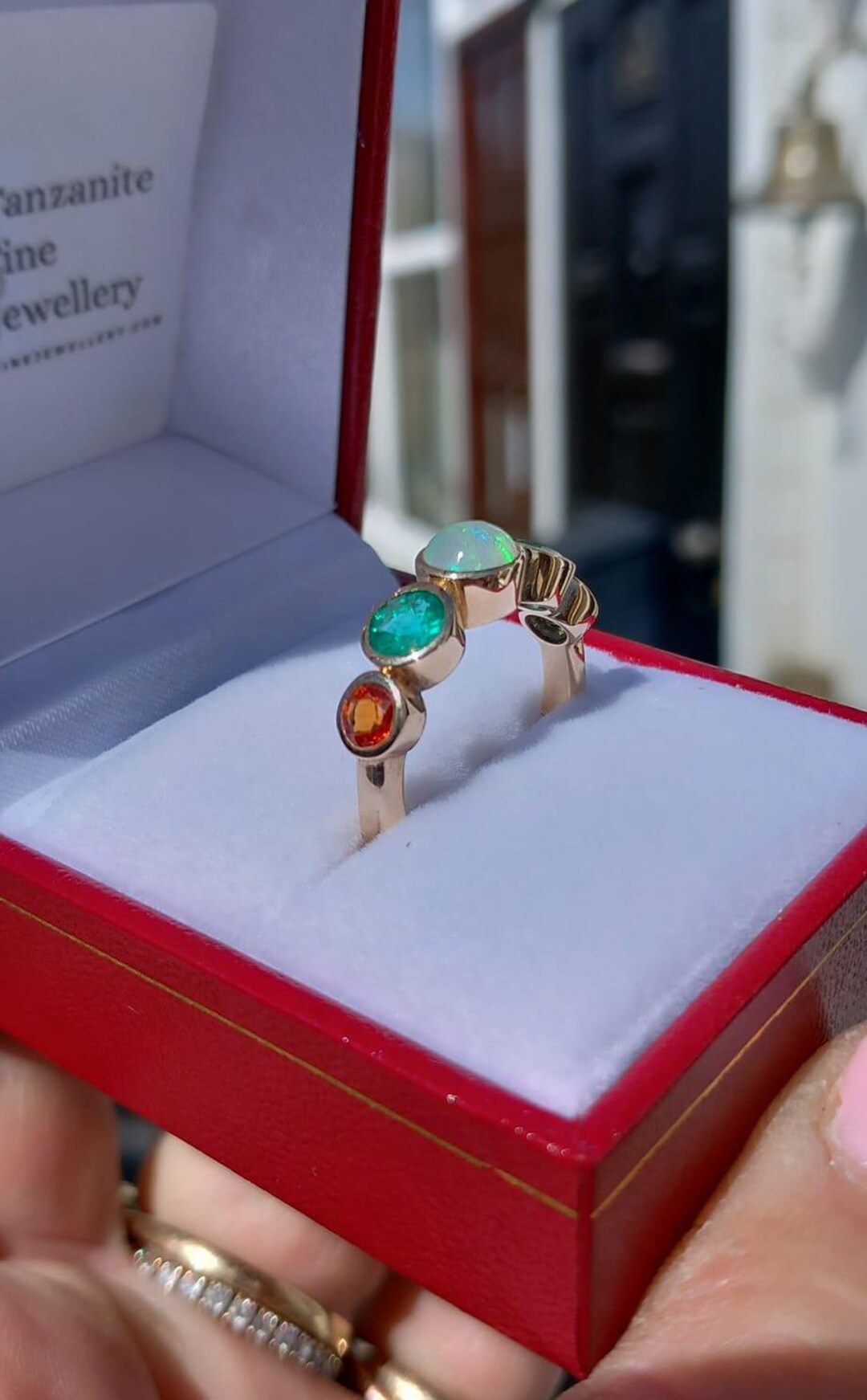 BIRTHSTONE Sterling Silver & Gold Gemstone Rings Custom Made - Etsy