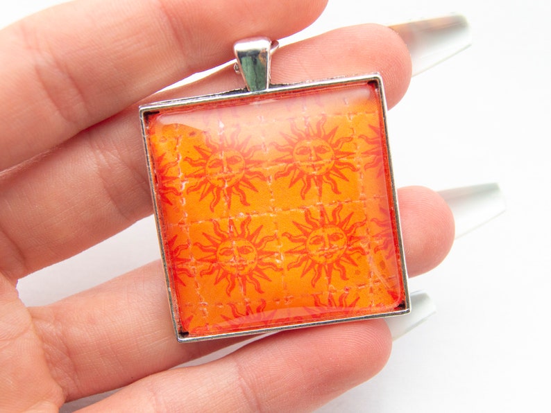 Orange Sunshine LSD Blotter Art Keychain Psychedelic Trippy Art 90s ...