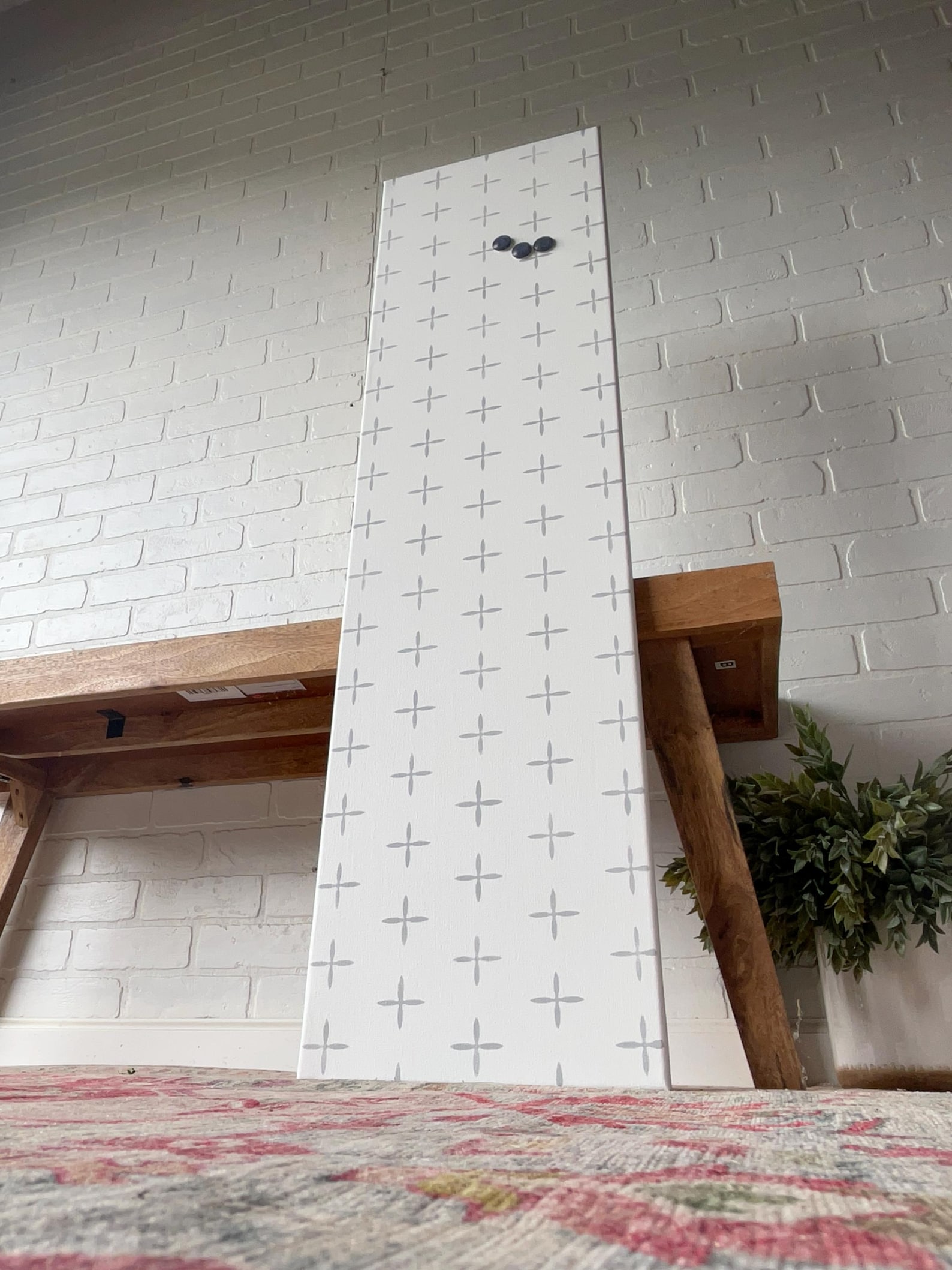 Long & Narrow Magnet Board - Custom Painted Bulletin Board - Skinny ...