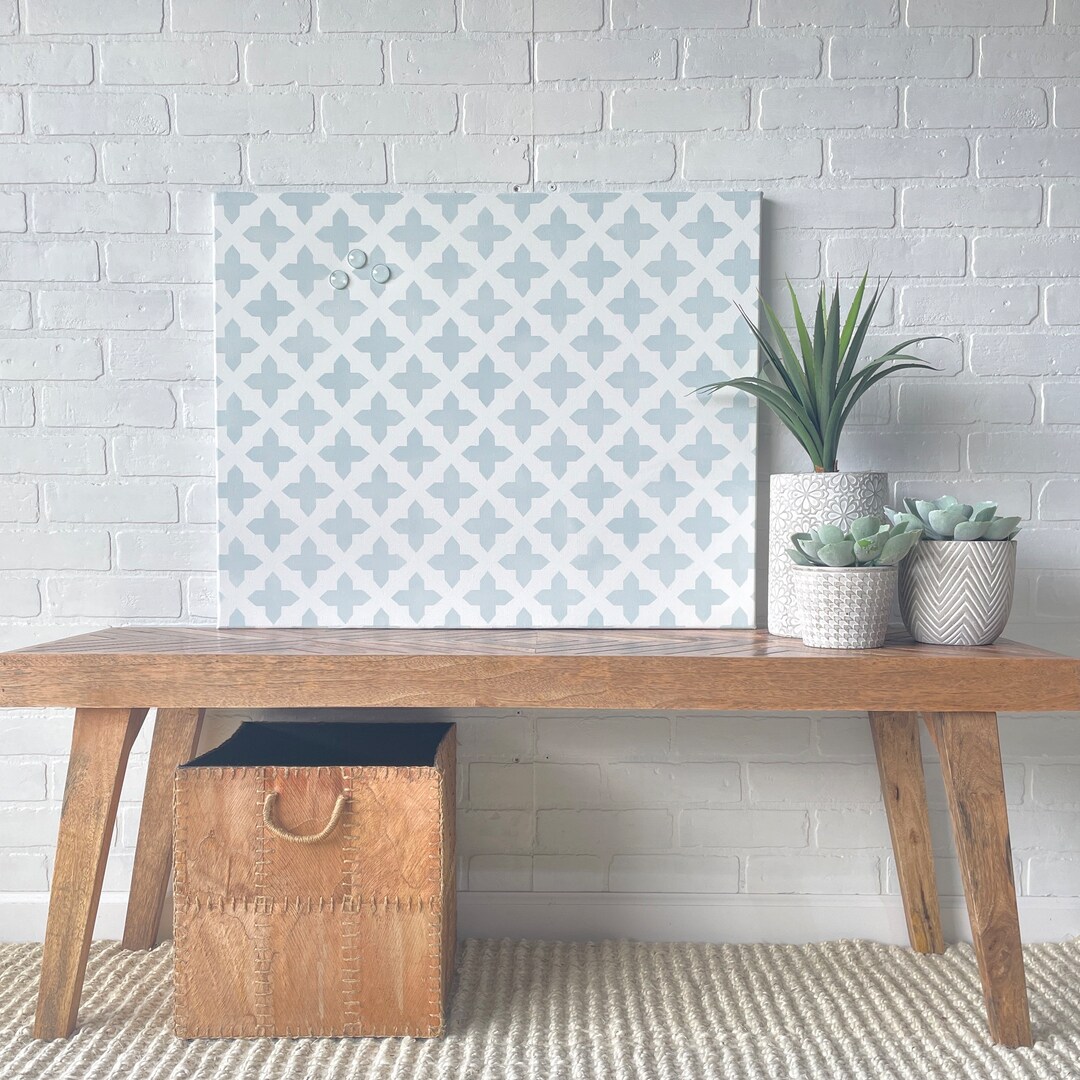 Large Patterned Magnet Board - Custom Painted Canvas Memo Board - YOU ...