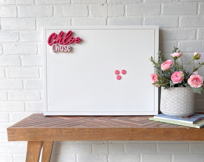 Extra Large Family Magnet Board, Personalized Magnetic Bulletin Board ...
