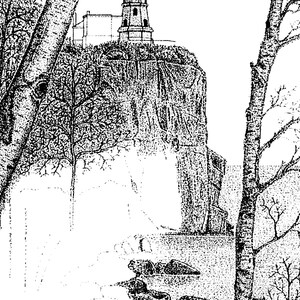 Split Rock Lighthouse Original Artwork - Etsy