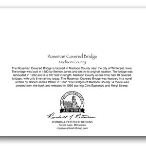 Roseman Covered Bridge Notecards (package of 8) - Etsy