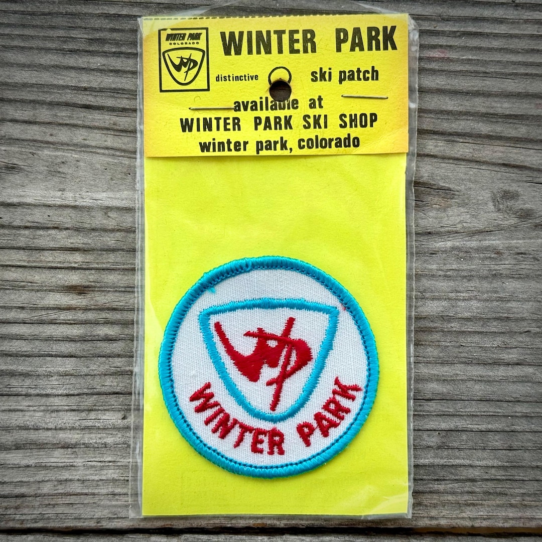 1970's WINTER PARK Vintage Ski Patch, Colorado Skiing, NIP Travel Badge ...