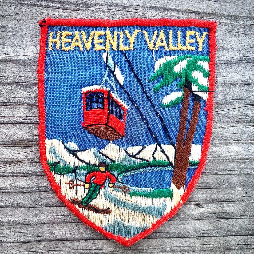 1960's HEAVENLY VALLEY Ski Patch Lake Tahoe Vintage California Skiing ...