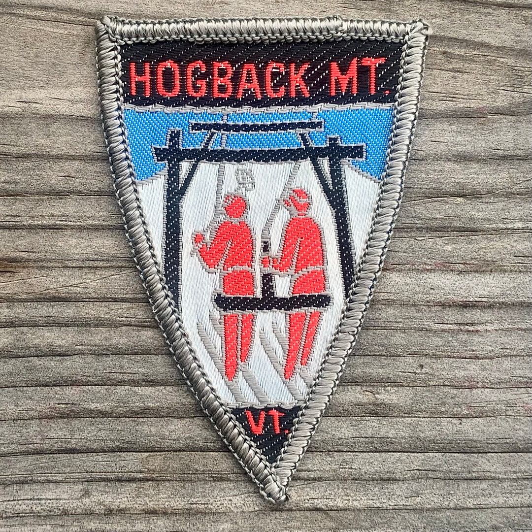 1960's HOGBACK Ski Patch VERMONT Skiing Lost Area Vintage Antique Badge ...