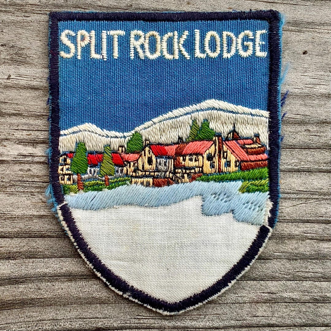 Early 1960's SPLIT ROCK LODGE Vintage Ski Patch Lake Harmony Pa Skiing ...