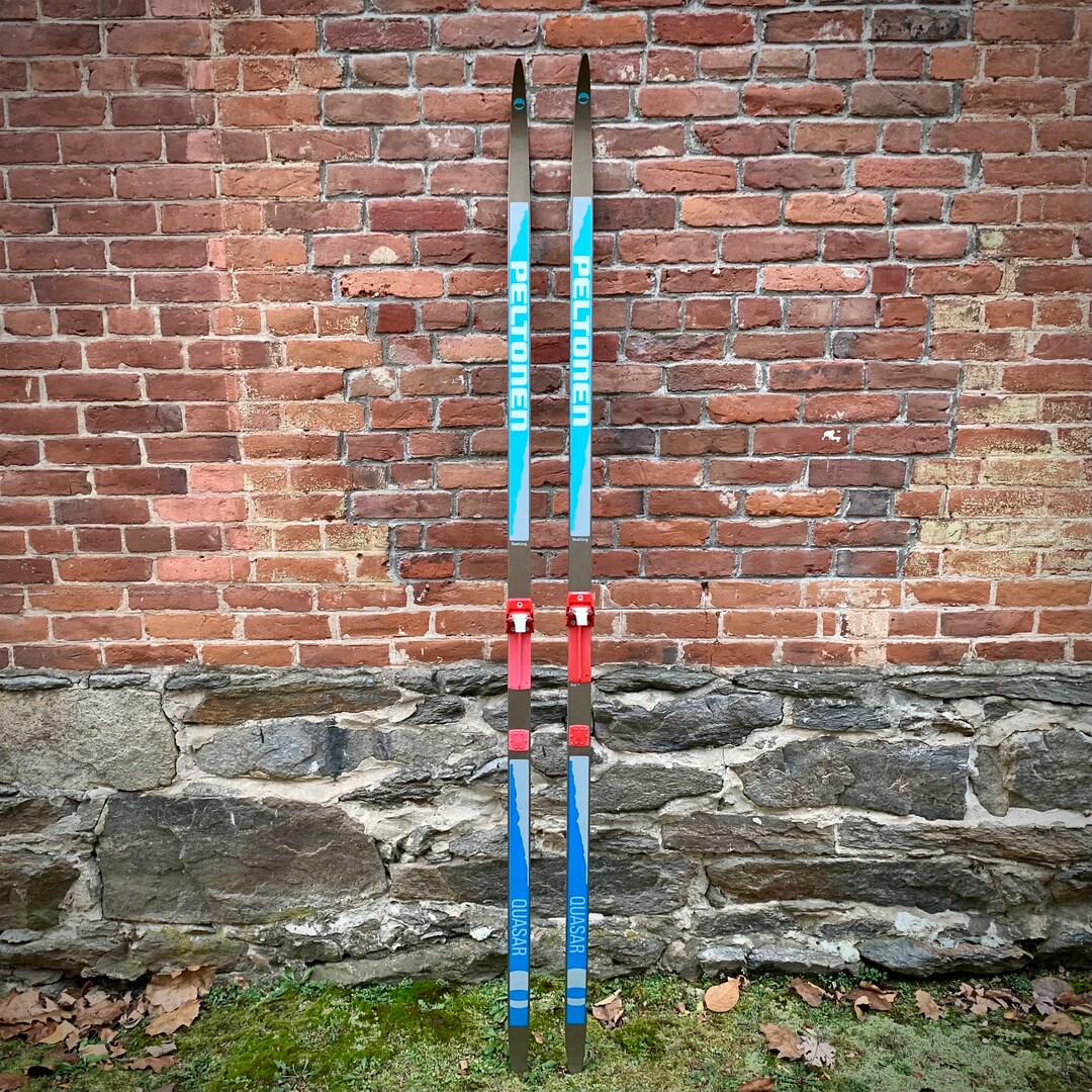 1980's PELTONEN Quasar Wooden Nordic Skis Antique Wood Ski Made in ...