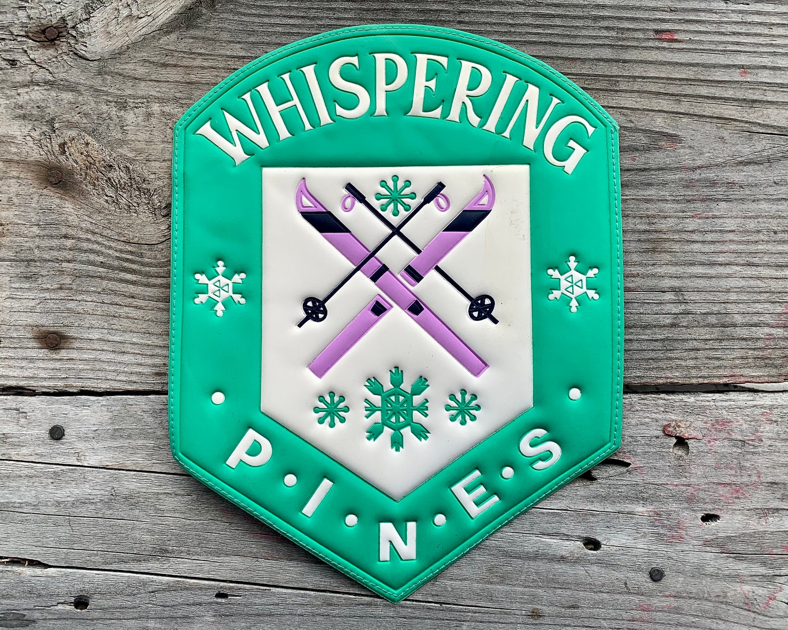 1980's WHISPERING PINES SKI Hill Patch Worsley Alberta Canada Extra ...
