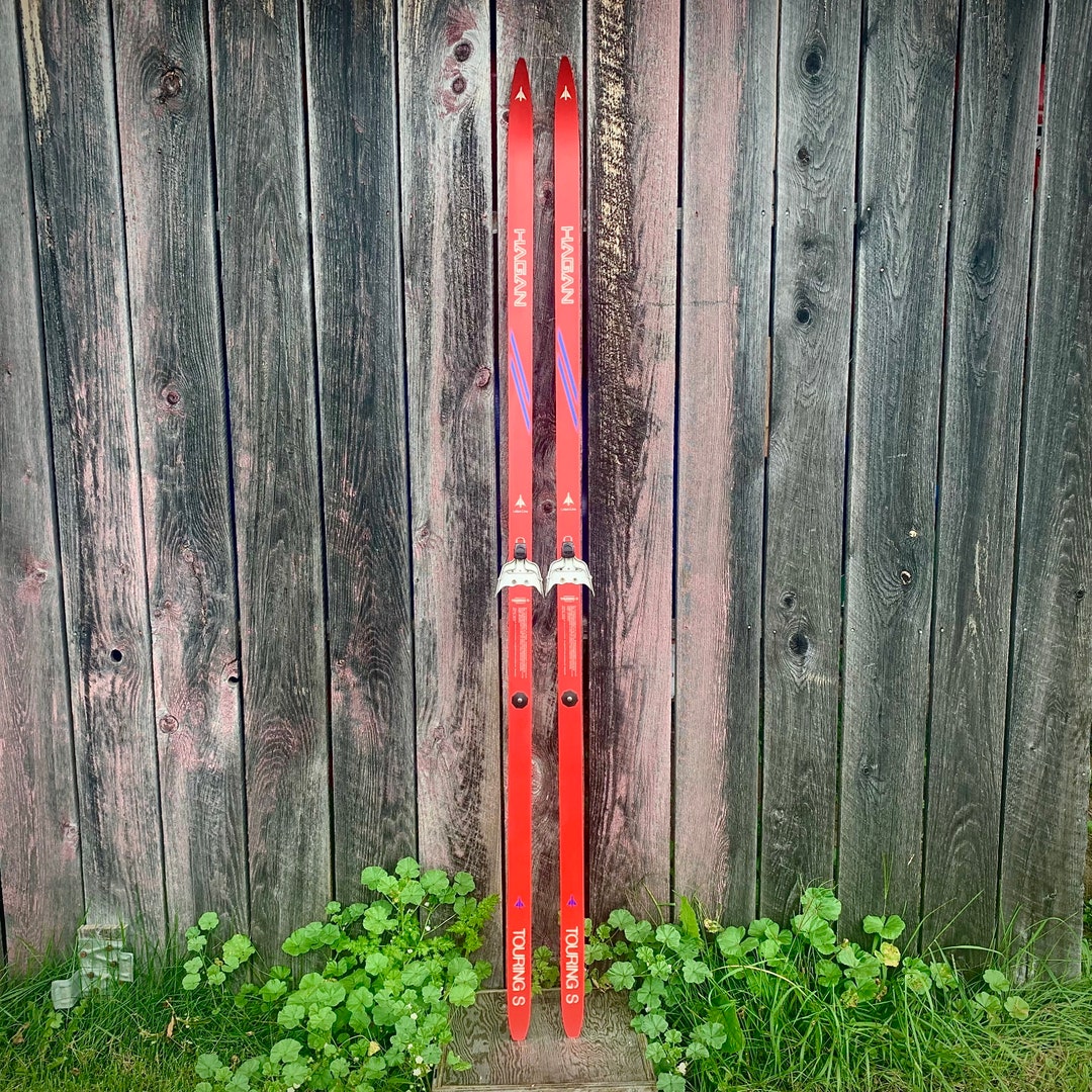 1970's HAGAN Touring Vintage Nordic Skis Wood Core Antique 75mm ...