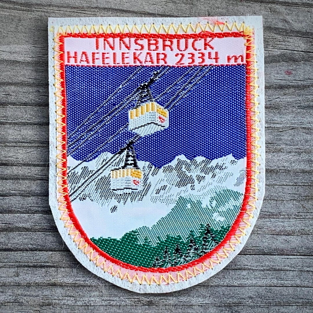 1970's INNSBRUCK HAFELEKAR Vintage Ski Patch AUSTRIA Skiing Olympics ...