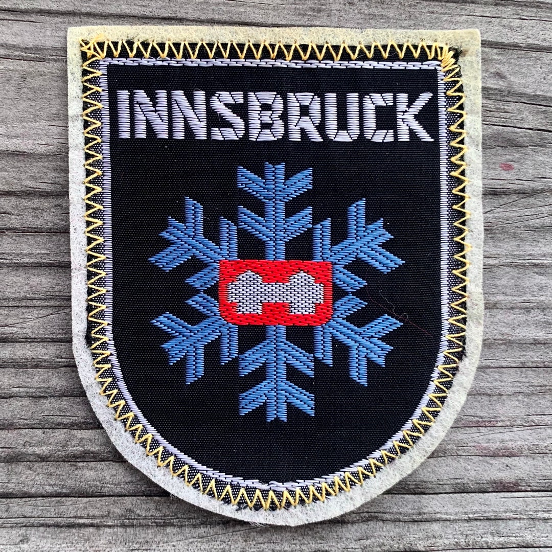 1970's INNSBRUCK Vintage Ski Patch AUSTRIA Skiing SNOWFLAKE Tirol ...