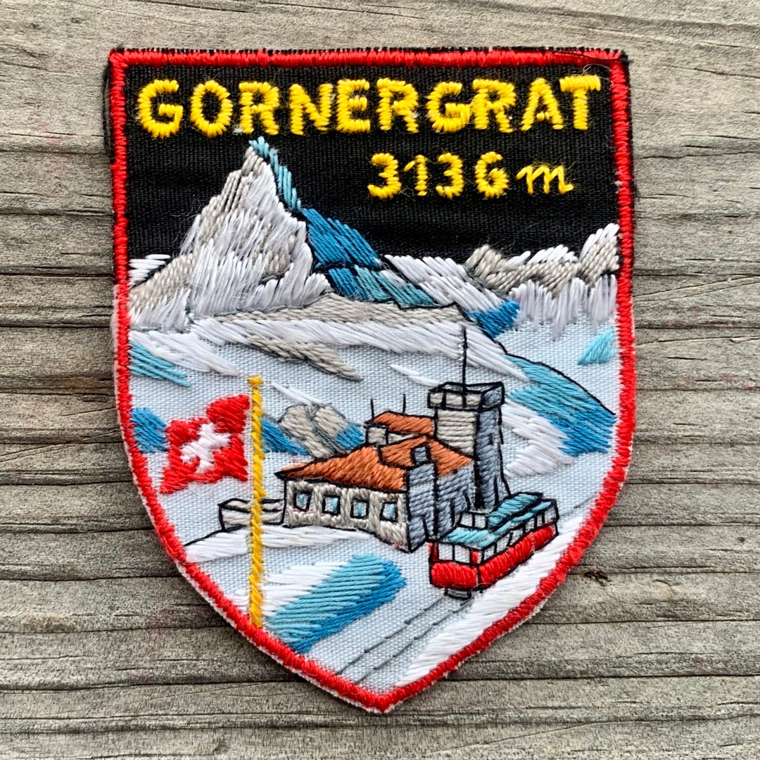 1970's GORNERGRAT Zermatt Vintage Ski Patch MATTERHORN Switzerland ...