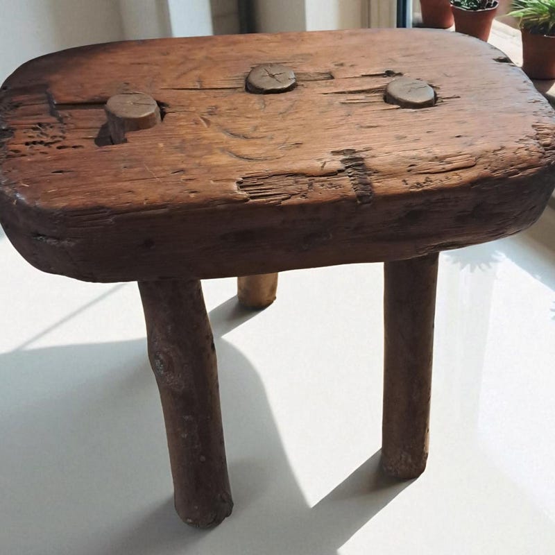 Primitive Stool - Etsy
