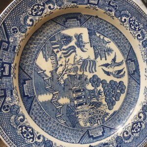 Blue Willow Pattern Plate Measuring 9 Inches Circa 1872 English - Etsy