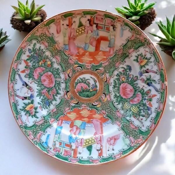 Rose Medallion Plate - Etsy